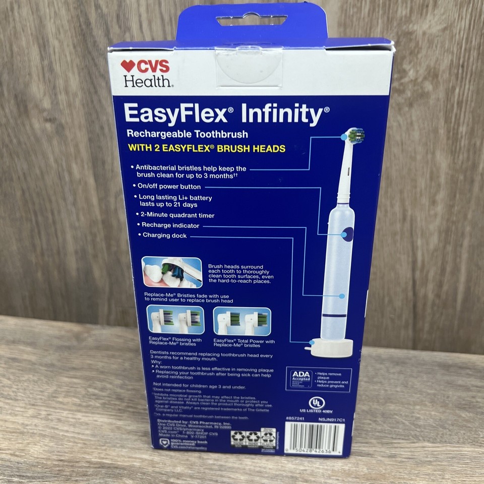 CVS Health Infinity Rechargeable Oscillating Toothbrush NEW SEALED | eBay