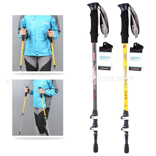 Ultralight Aluminum quickly lock s Folding Climbing Hiking | eBay