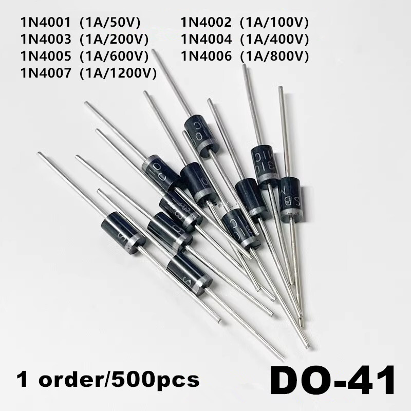 12v Diode BOJACK 1N4001 Rectifier Diode 1 A 50 V DO-41 Axial 4001 1 ...
