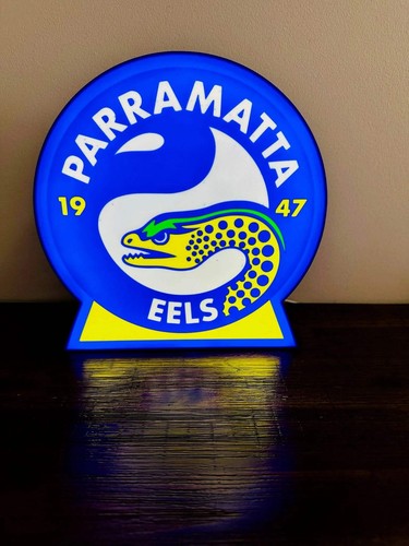 Parramatta Eels - 1947 - Blue & Yellow Light Up Sign - USB Powered ...