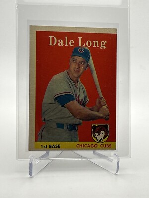 1958 Topps Dale Long Baseball Card #7 EX Quality #2 FREE SHIPPING | eBay