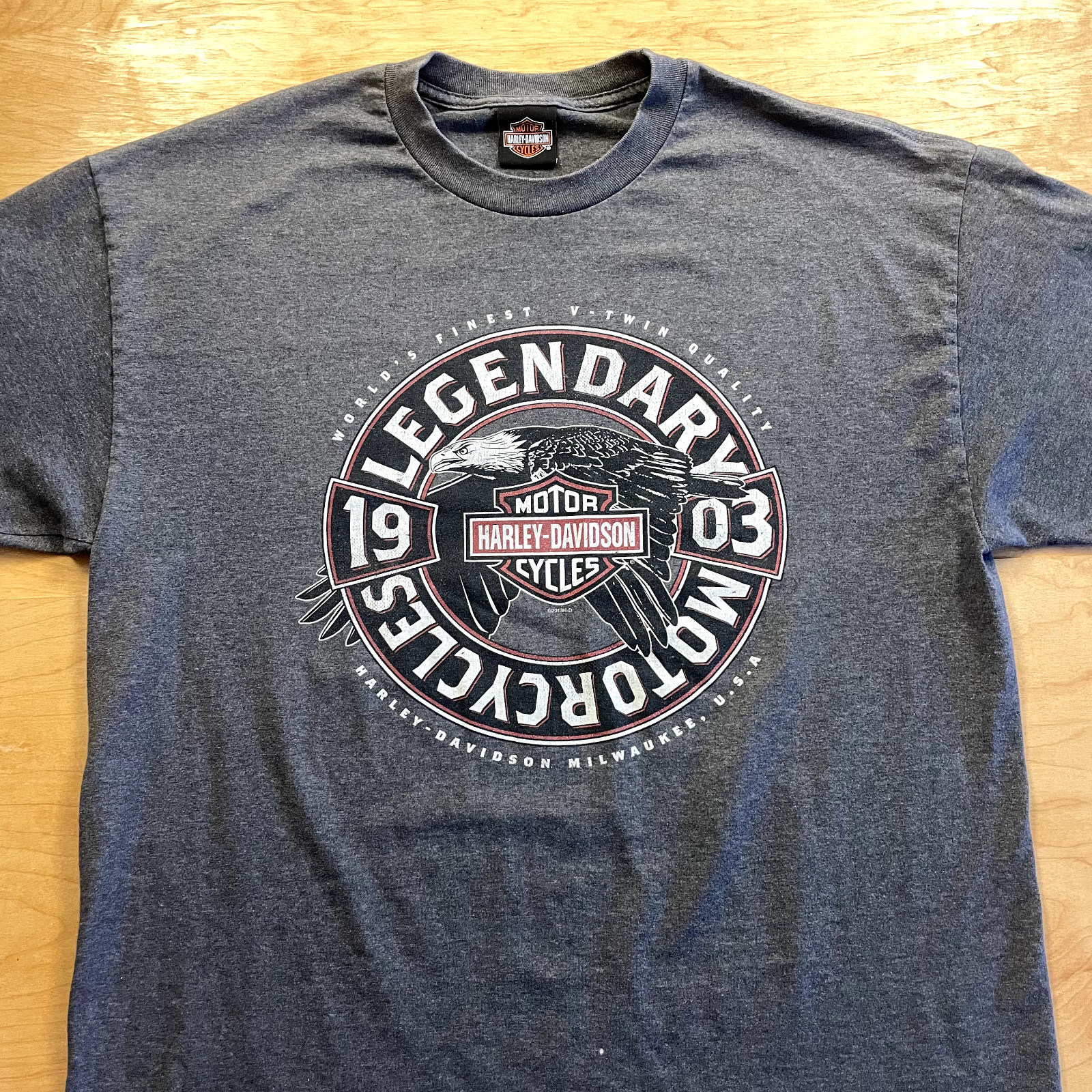 Harley Davidson Legendary Motorcycles Gray 2XL Short … - Gem