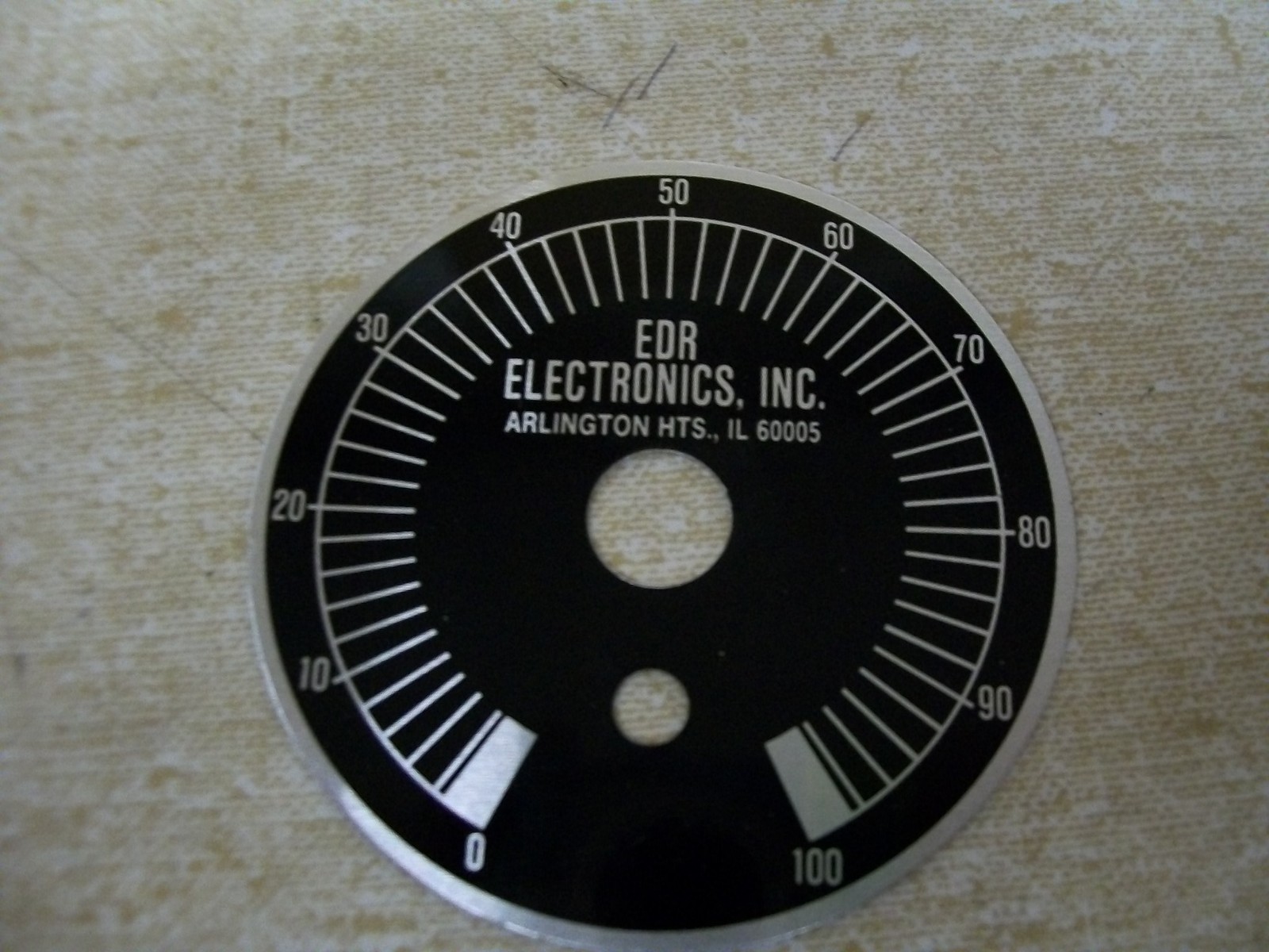 NEW EDR Electronics Dial Faceplate 0-100 *FREE SHIPPING* | eBay