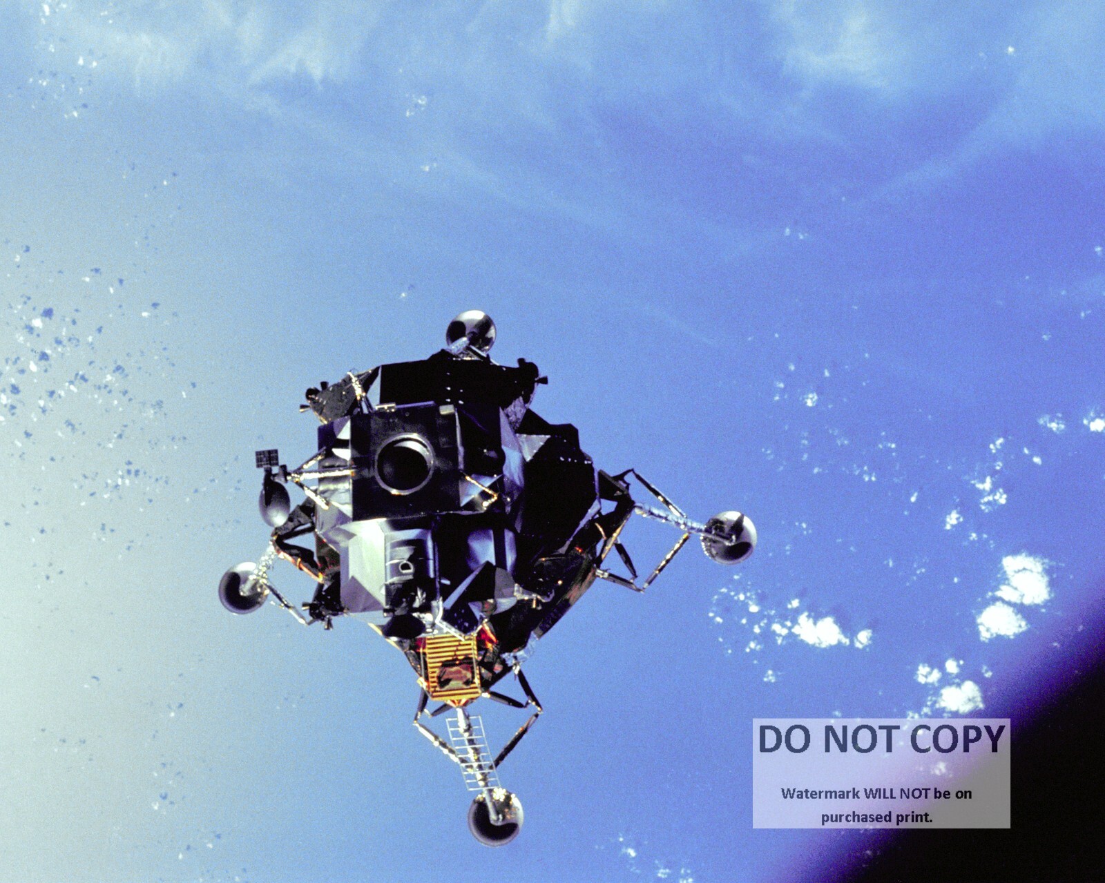 LUNAR MODULE "SPIDER" LANDING CONFIGURATION APOLLO 9 - 8X10 NASA PHOTO ...