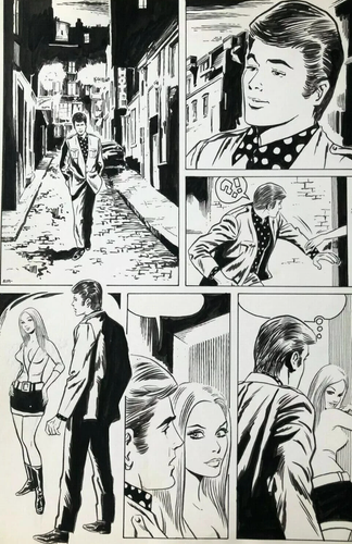 Vintage Ink Original Comics Art Strips, Cartoons, Storia A, Figures, BD ...