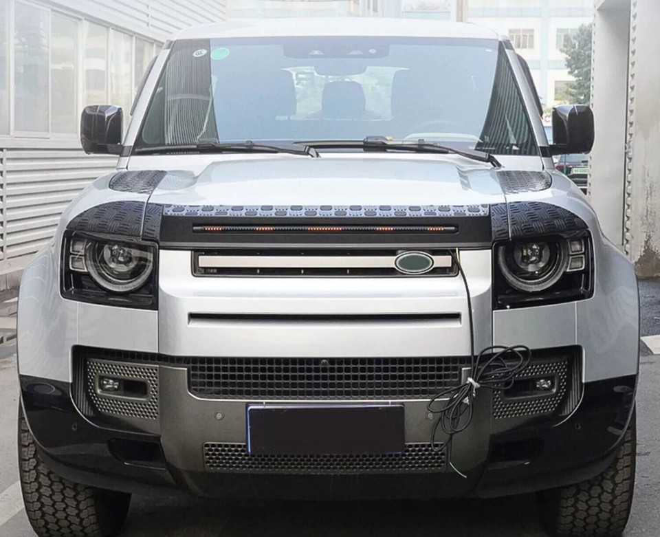 For Land Rover 2020-2024 Defender Black Front Hood Bonnet Kit Cover W ...