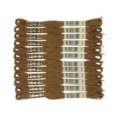 DMC (117UA-869) DMC 6-Strand Embroidery Cotton Floss, Very Dark ...