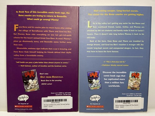 Set of 2 Bone Graphic Novel Comic Books By Jeff Smith Trade Paperback ...