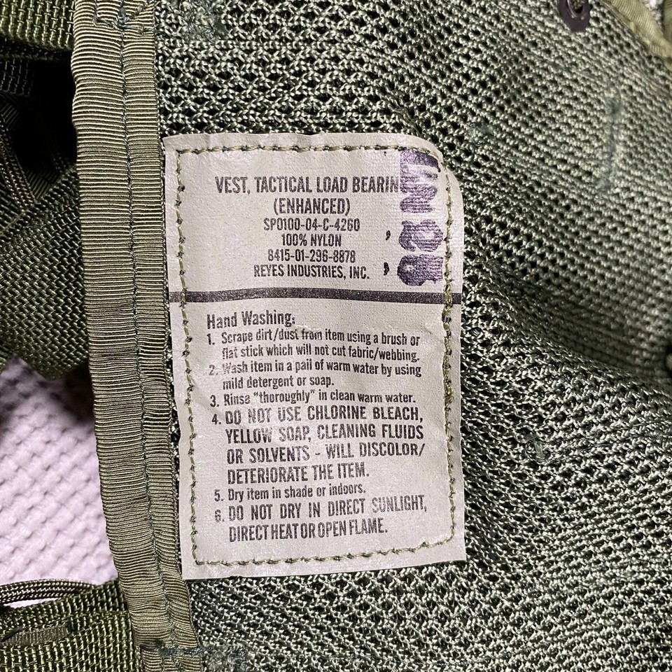 USGI Enhanced Load Bearing Vest LBV Woodland CAMO M81 Tactical LBV88 ...