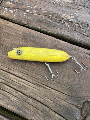 Vintage Antique Popper Fishing Lure . 4 Inch . Brand Unknown | eBay
