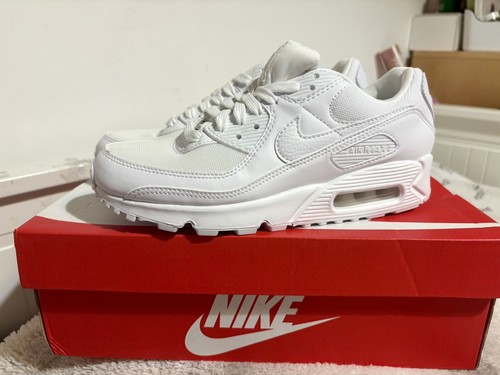BNIB - Nlke Air Max 90 Essential Leather Triple White Size 6 UK ...