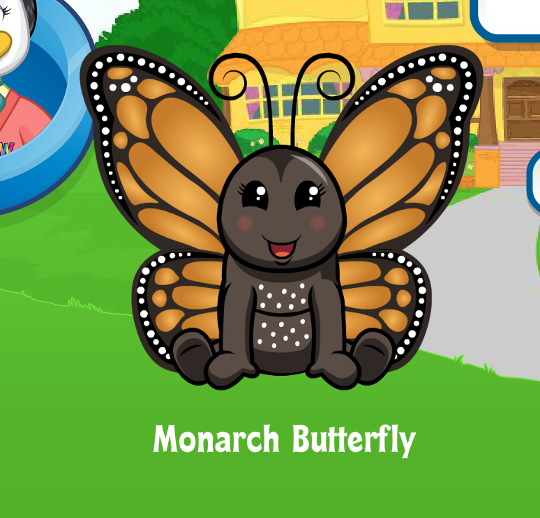 Webkinz Monarch Butterfly Virtual PET Adoption Code Only Messaged ...