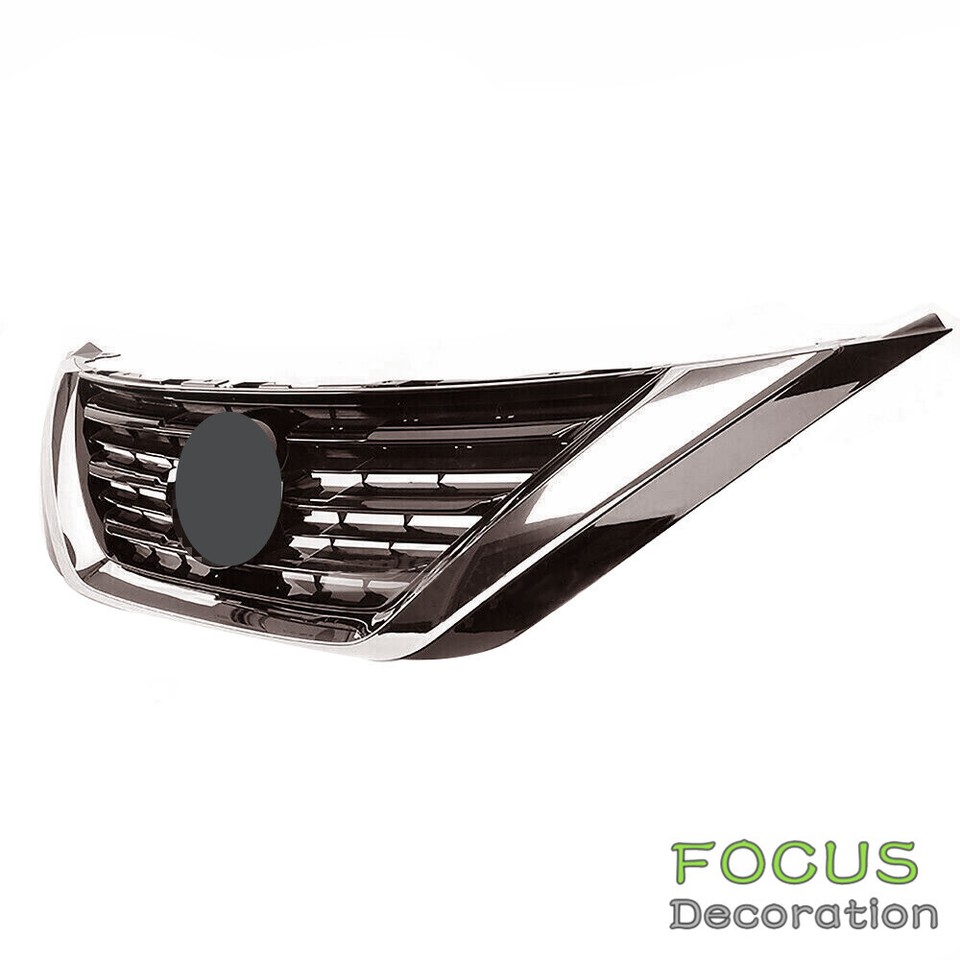 Black W/Chrome Trim Grill For Nissan Altima 2016-2018 Front Bumper ...