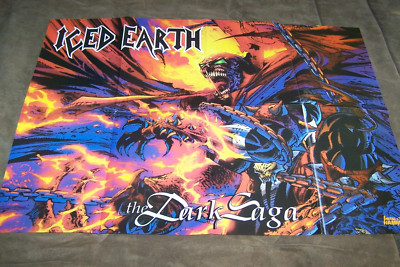 ICED EARTH THE DARK SAGA / WARLORD / PLANET OF ZEUS POSTER 75X54 CM | eBay