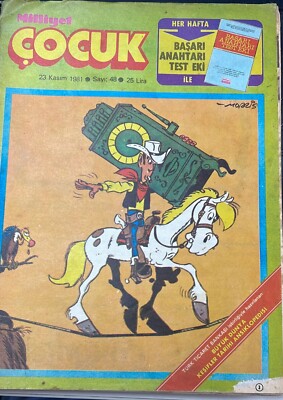 LUCKY LUKE Cover Turkish Comic Book 1985 VERY RARE TARZAN Comic | eBay