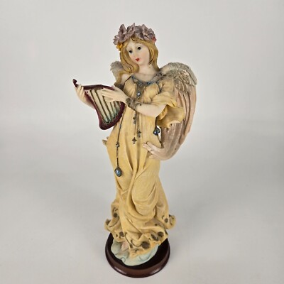Vintage Giovanni Collection Angel Figurine With Harp & Flower Crown | eBay