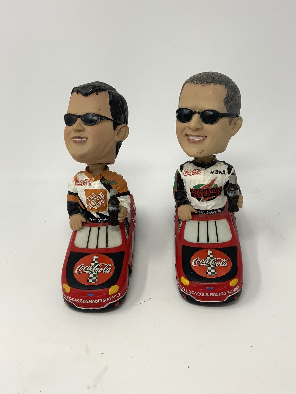 Pair of Arby’s Coca Cola Racing Team Bobbleheads 2002 Tony Stewart ...