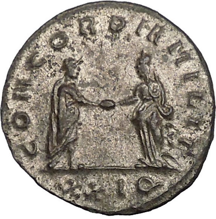 PROBUS shaking hands with Concordia 280AD Authentic Ancient Roman Coin ...