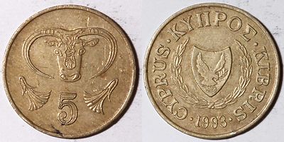 Cyprus 5 cents coin 1993 | eBay UK