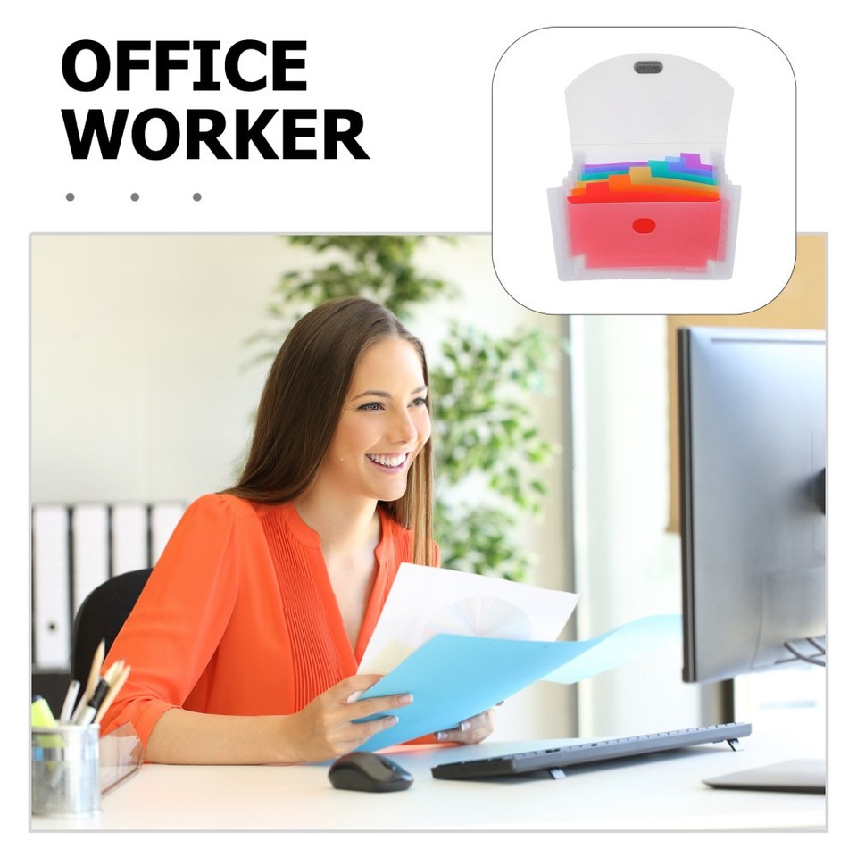 2 Pcs Invoice Holder Book Water Proof Organizer Bags Bill with Pockets ...