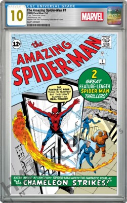 SERIAL #0999 MARVEL COMICS: SPIDER-MAN #1 - 1 OZ SILVER FOIL - CGC 10 ...