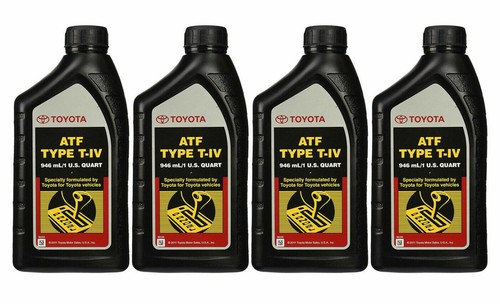 x4 Quart Kit GENUINE TOYOTA ATF TYPE T-IV Lexus TIV Automatic ...