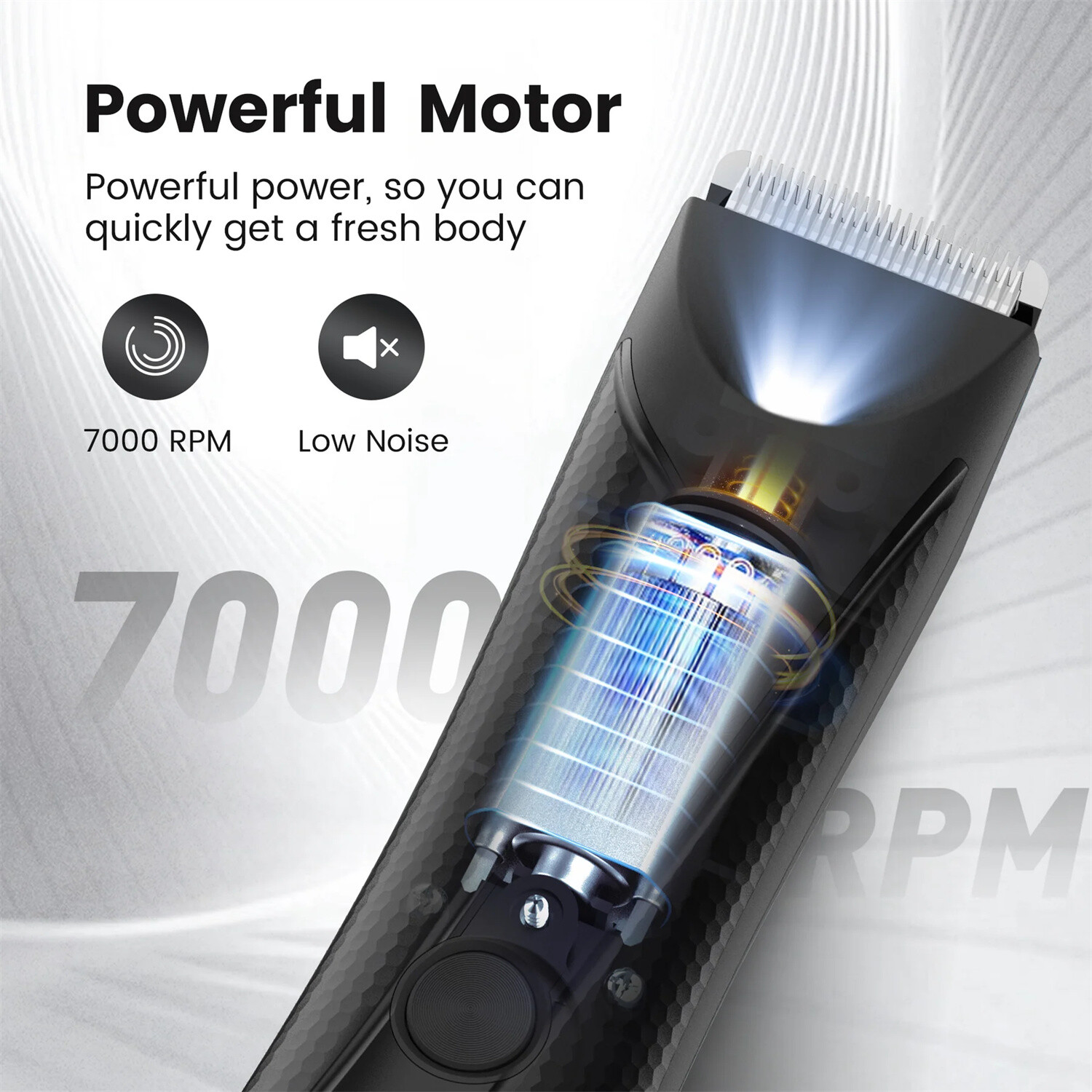Electric Men Pubic Hair Trimmer Groin Body Hair Ball Shaver Clipper ...