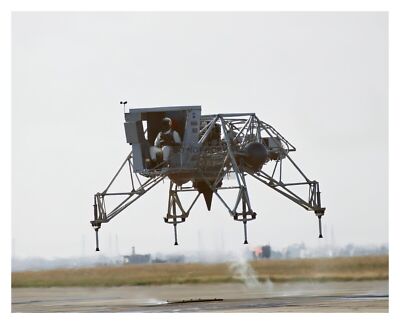 ALAN SHEPARD FLYING LLTV FOR APOLLO 14 TRAINING 8X10 PHOTOGRAPH REPRINT ...