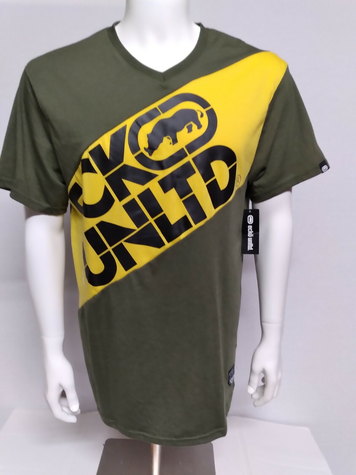 ☆NWT ! ECKO UNLTD MEN'S GREEN SHORT SLEEVE CREW NECK T-SHIRT SIZE LARGE ...