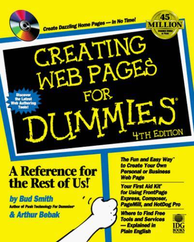 Creating Web Pages for Dummies (4th ed) - Paperback By Smith, Bud E ...