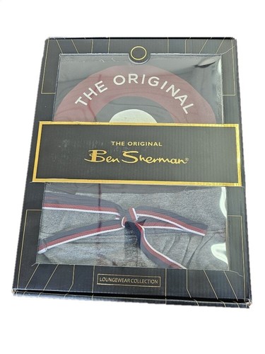 Men's Pajama Loungewear Set Ben Sherman Collection in Gift Box with ...