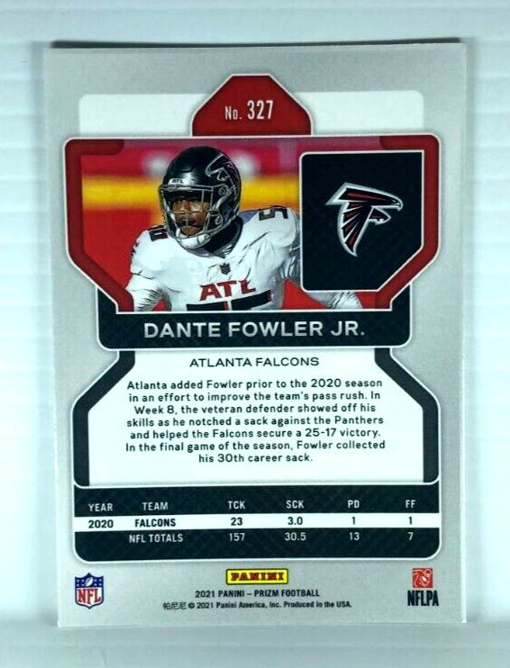 2021 Panini Prizm NFL #327 Dante Fowler Jr. Atlanta Falcons | eBay ...