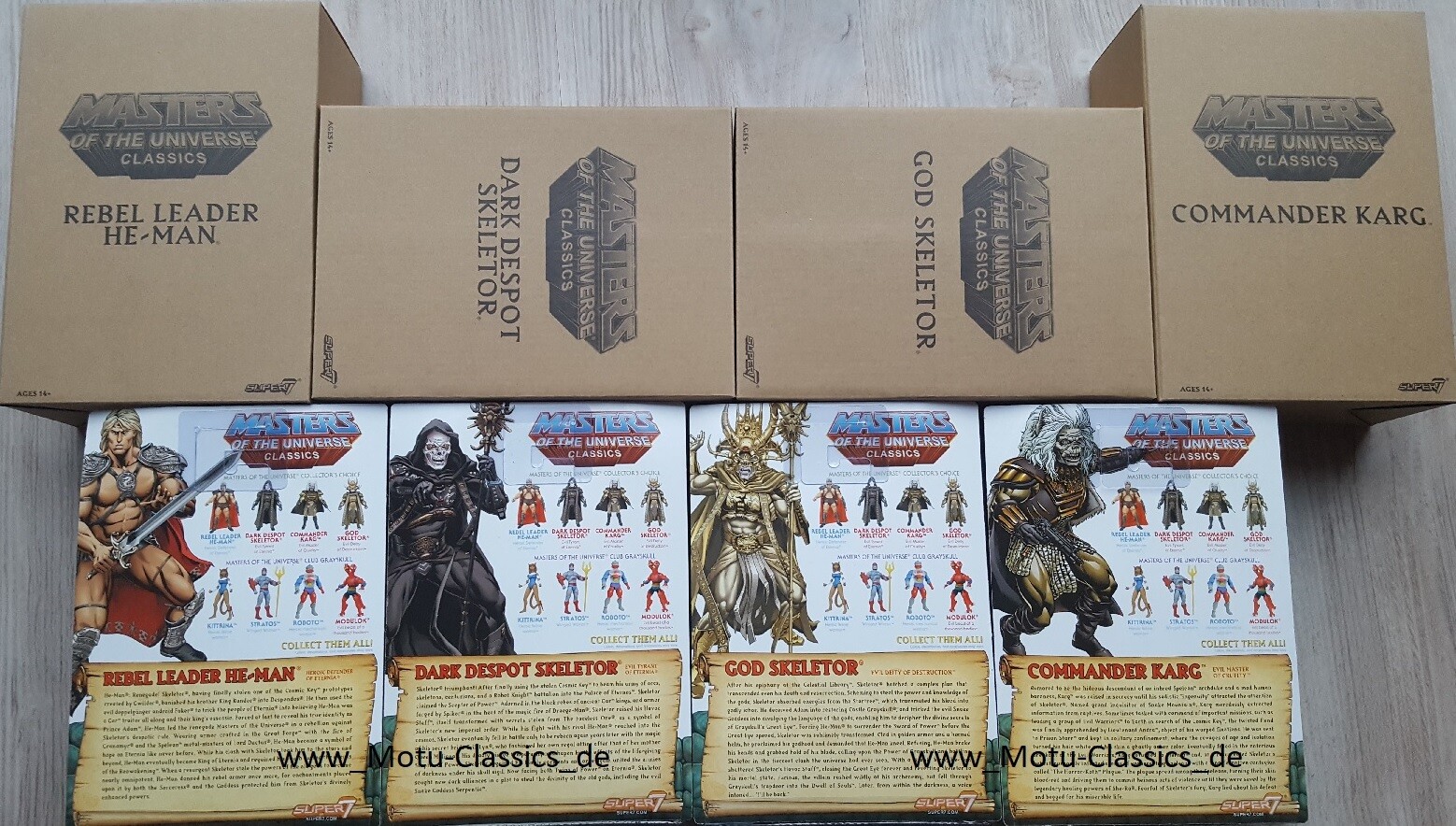 William Stout Collection HE MAN SKELETOR KARG 2019 SUPER 7 MOTU MASTERS ...