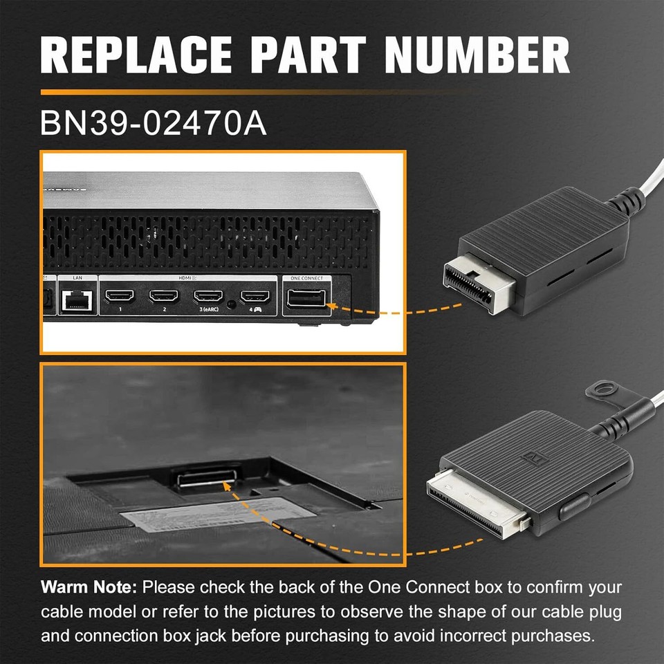 One Connect Cable BN39-03006A Fiber Optic for Samsung QLED Frame TV 65 ...