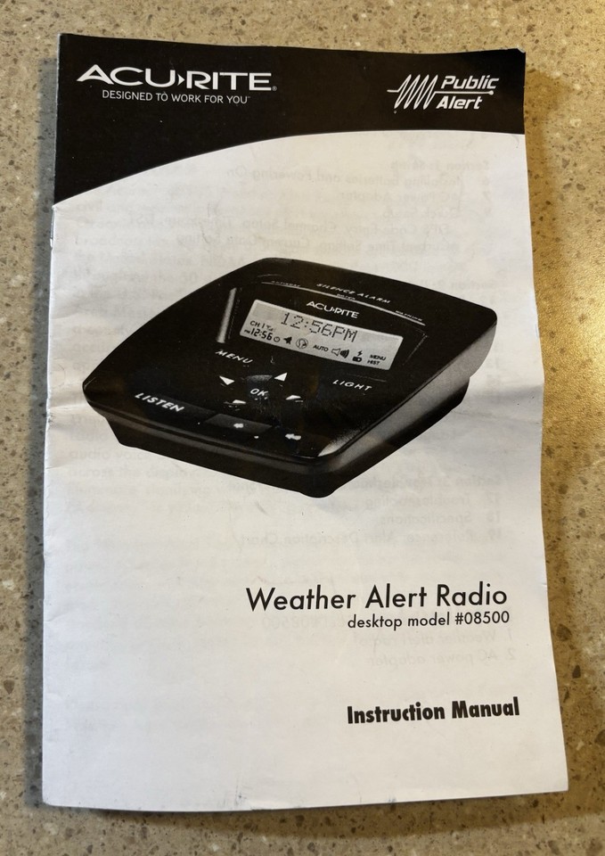 Acurite Weather Alert Radio Desktop Model #08500 | eBay