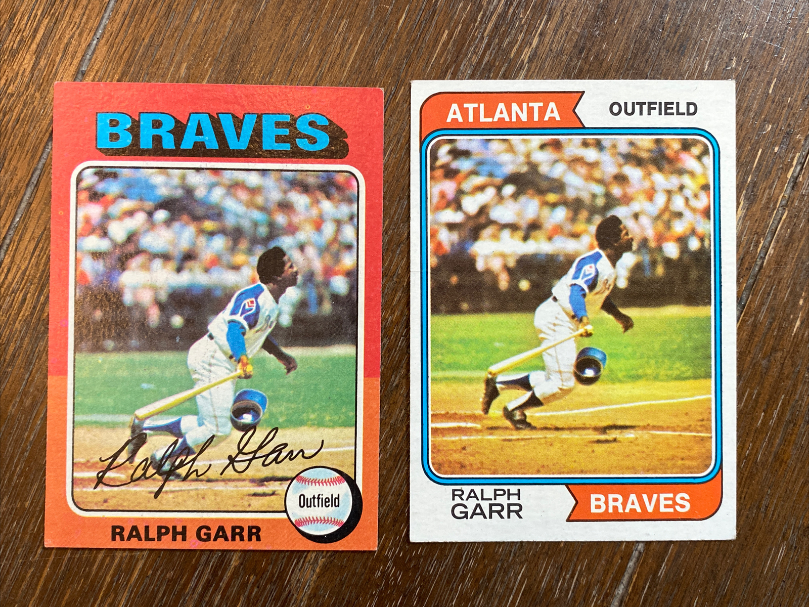 1974 & 1975 Topps Ralph Garr Lot of 2 ~EX-MT/NM No Creases | eBay