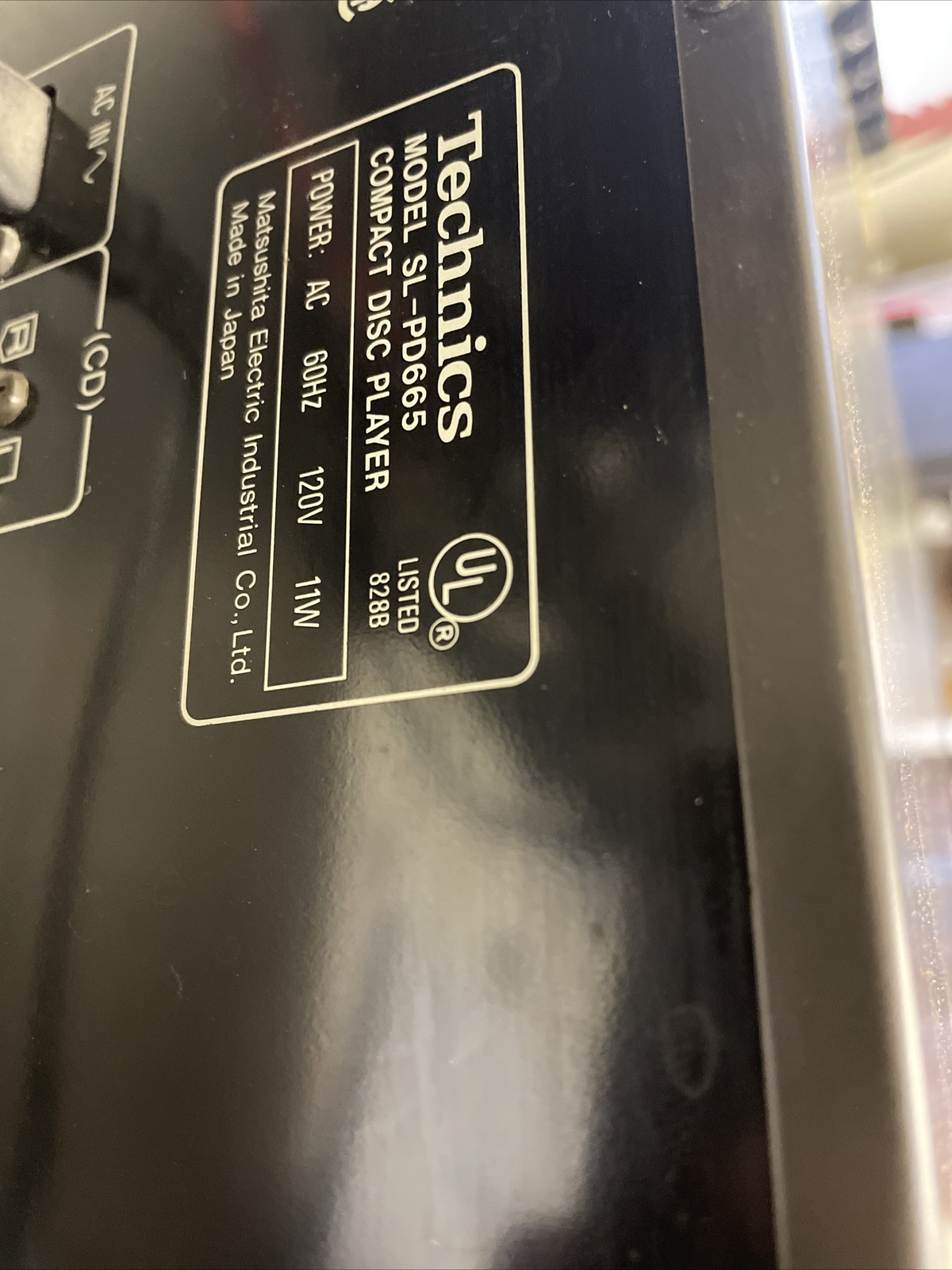 Technics SL-PD665 5 Disc Compact Disc Player Carousel JAPAN | eBay