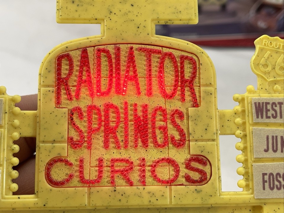 Disney Cars Radiator Springs Curio Shop Playset In Box RARE + EXTRAS | eBay