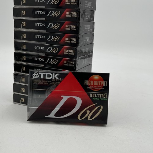 TDK D60 60 Minute Iec1/type1 Cassette Tapes 16 Low Noise High Output ...