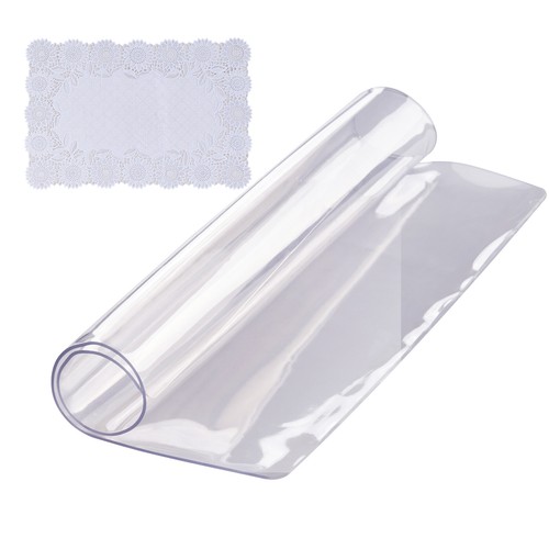 VEVOR PVC Table Protector 36 x 36 Inch Clear Plastic Desk Protector 1.5 ...