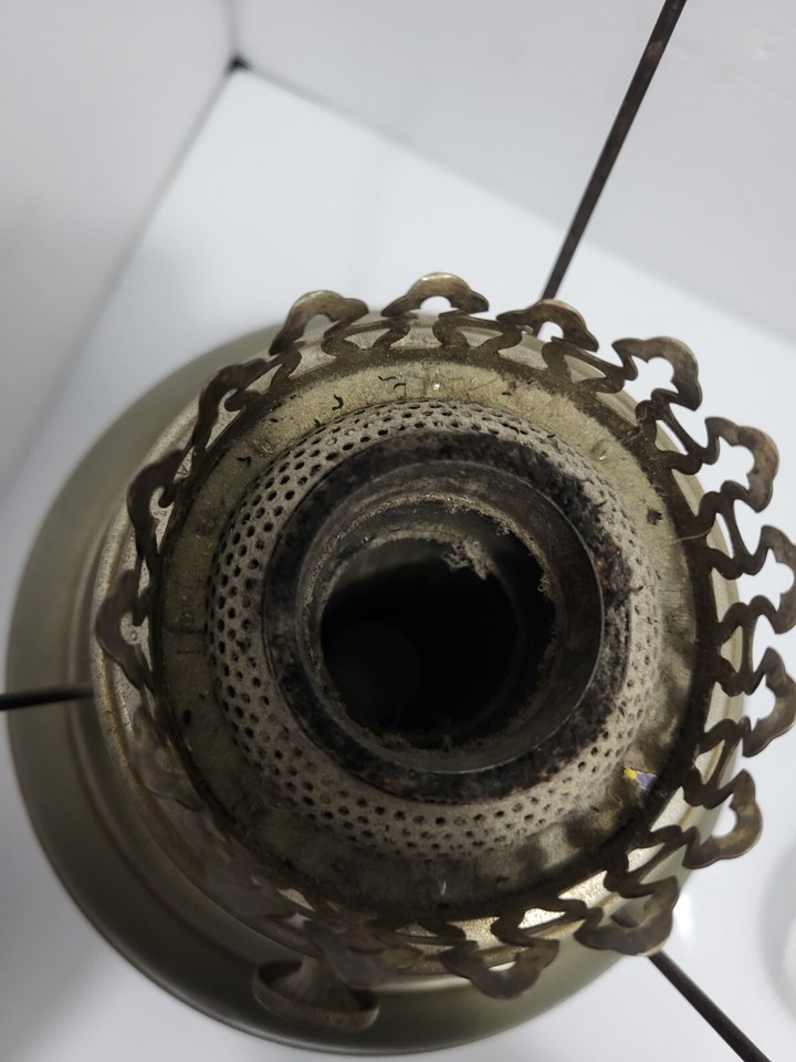 RAYO NICKEL OIL KEROSENE LAMP NICE COND ORIGINAL PARTS Pat 2/28/1905 | eBay