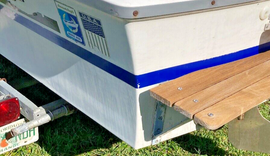 Ski Tique Correct craft Mustang 1975 Sit Swim Step platform transom ...