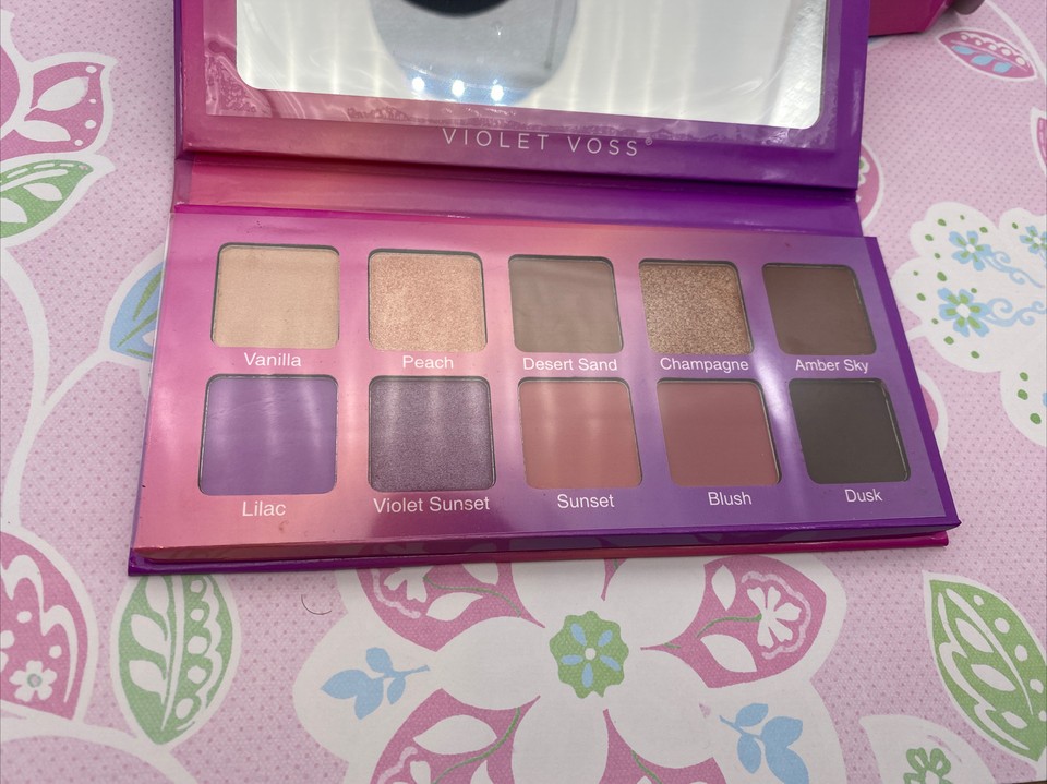 Violet Voss VIOLET SUNSET 10 Eyeshadow Pressed Pigment Palette Purple ...
