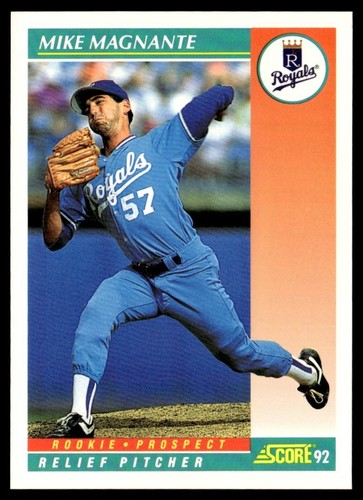 1992 Score Mike Magnante Rookie Kansas City Royals #739B | eBay