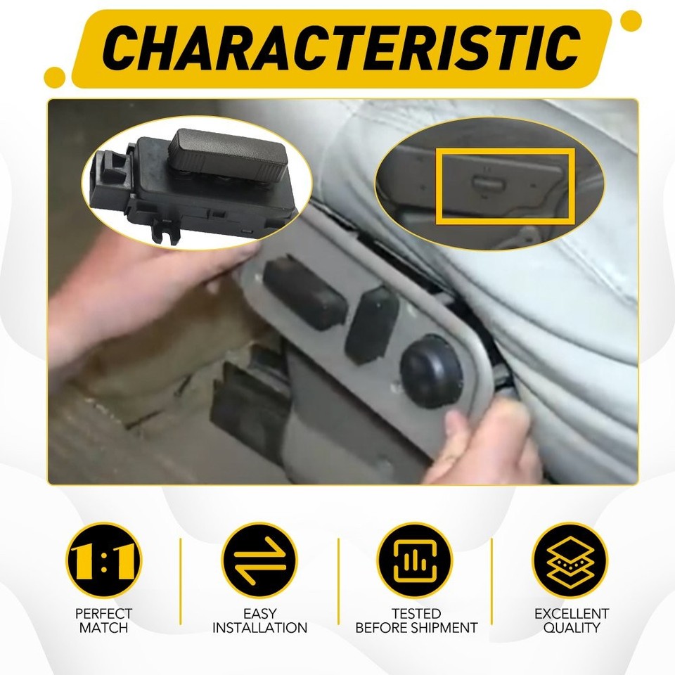 Power Seat Control Switch Front LH Or RH Fits For Silverado 1500 2500 ...