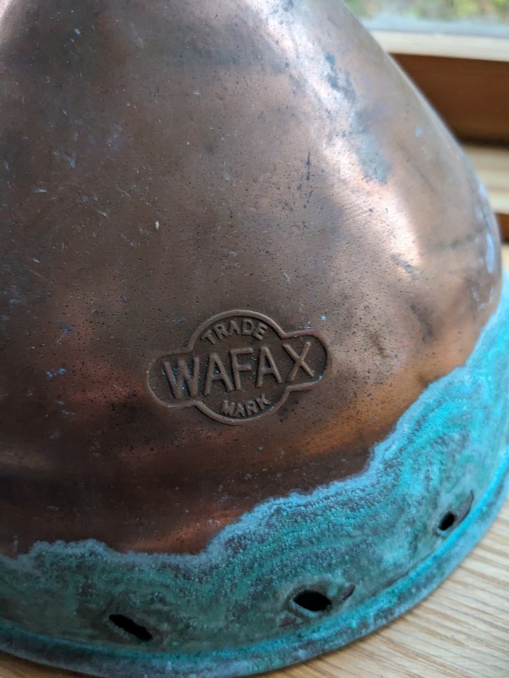 Genuine Vintage Copper Laundry Washing Posser Dolly Wafax branded With ...