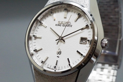 *Near MINT* SEIKO KING Quartz 0852-8025 White Dial Men's Watch From ...