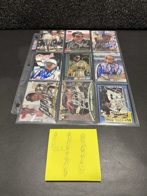 Signed 41 18 Card Lot Action Pkd Dale Earnhardt Sr Jr JeffG TonyS Petty ...