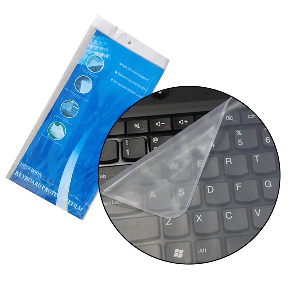 Universal Laptop Keyboard Protective Silicone Cover Transparent Film 13 ...