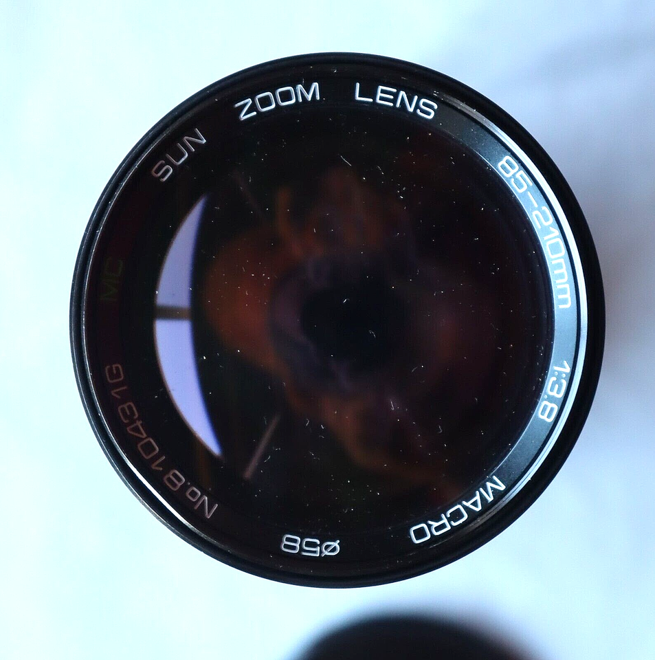 "Sun Zoom Lens , 85 - 210mm , 1:3.8 , Macro 58mm , Pentax Bayonet ...
